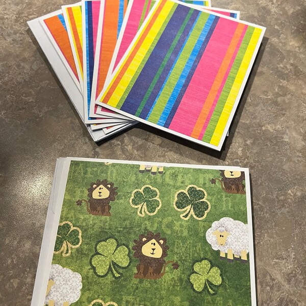 Set of 6 Stars and Stripes Patriotic Notecards With Envelopes, Stars ...