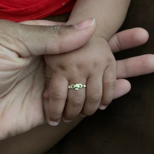 14k Solid Gold Baby Claddagh Ring. Child's Ring, Baby Jewelry. - Etsy