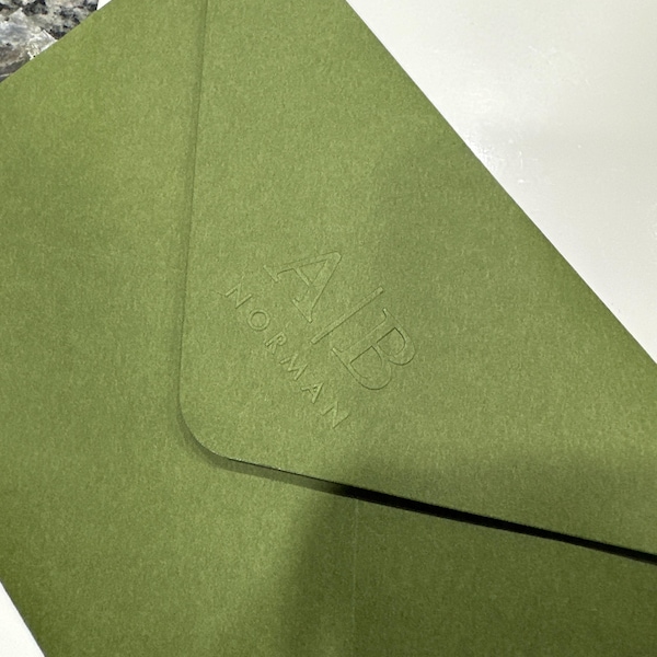 Personalized Monogram Embosser | Couples Initials and Last Name Logo ...