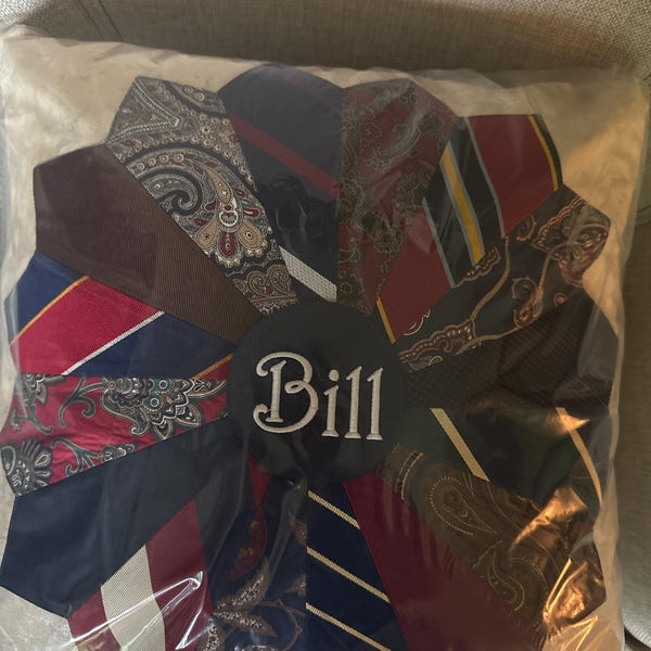 Memory Table Topper, Made From Ties or Shirts of Your Loved One, 29 ...