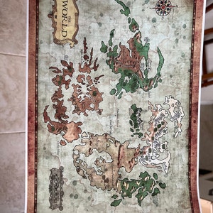 Map of Gaia From Final Fantasy VII World Map Final Fantasy - Etsy