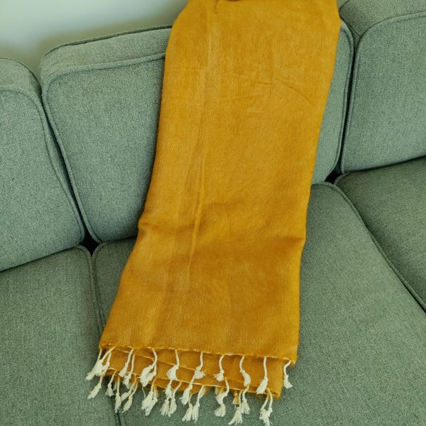 Yak Wool Blanket Large Shawl Wrap Blanket Sofa Couch Throw Meditation ...