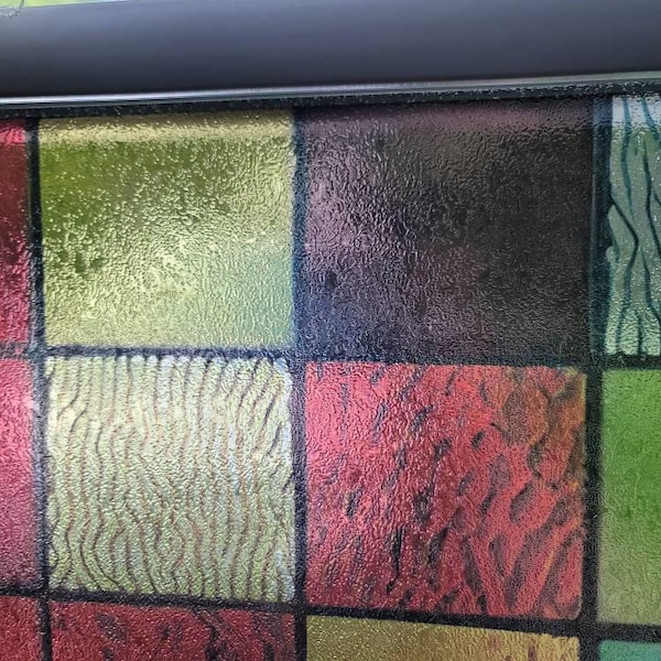 Custom Size Rainbow Effect Stained Glass Window Film Frosted Privacy ...