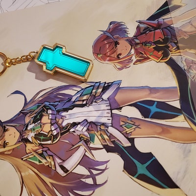 XB2 Cores Featuring Mythra Pyra Malos and Pneuma as Acrylic Necklace or ...