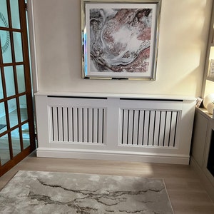 Unique Radiator Cover Oak Slat Bespoke Radiator Cover Made to Measure ...