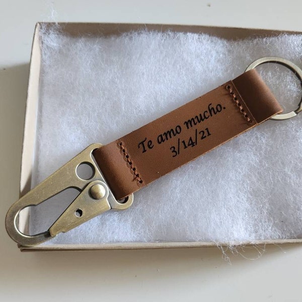 Best Christmas Gifts. Personalized Leather Keychain. Custom Leather ...