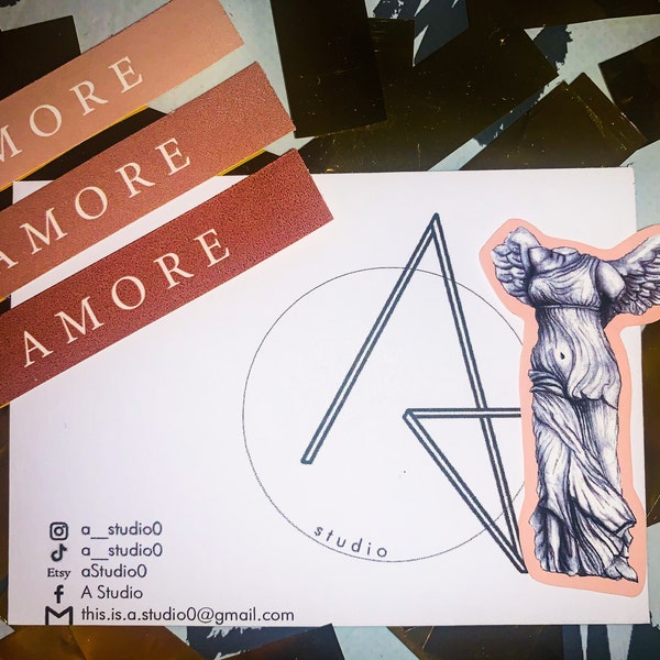 Sticker Pack / Pack of Three Stickers / Amore / Love / Valentine's Day ...