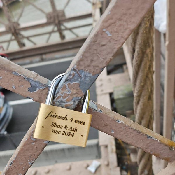 Personalised Padlock Wedding Annivesary Gift Present Love Lock ...