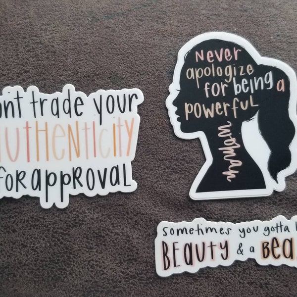 Encouraging Inspirational Quote Stickers | Self Care, Motivational ...