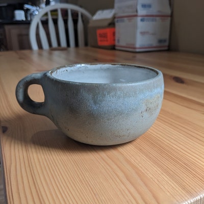MADE TO ORDER Round Mug Aged Green 11-12oz, Ceramic, Pottery, Handmade ...