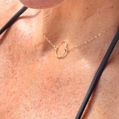 Gold Discreet Day Collar Karma Necklace Sub Collar Subtle Collar, Gold ...