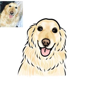 Custom Cartoon Pet Portrait/ Custom Pet Portrait/ Personalised Gifts ...