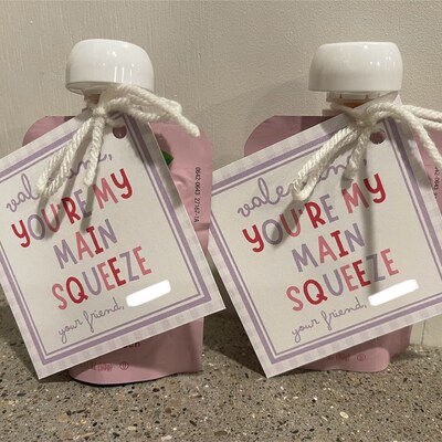 Printable Valentines Day Card for Kids Valentine Tags, You're My Main ...