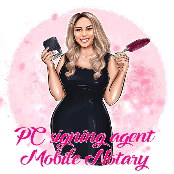 Mobile Notary Service Logo, Notary Agent Avatar, Notary Logo Design ...