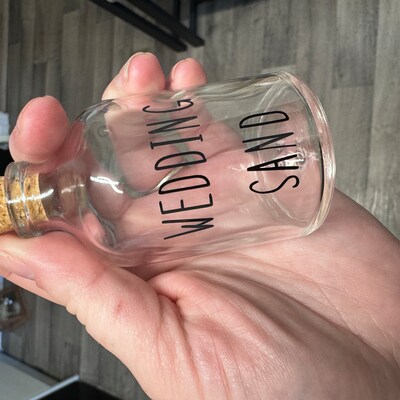 Wedding Sand Bottle Bottles for Beach Weddings Honeymoon Keepsake Jar ...