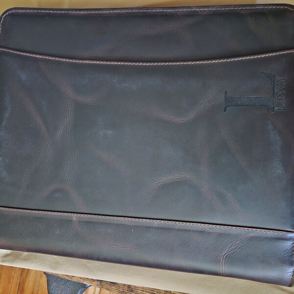Personalized Leather Portfolio With Pen Holder, Best Gifts for Him ...