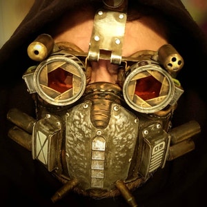 Leather Post Apocalytpic Mask Wastelander Mask Biker Mask Leather Face ...