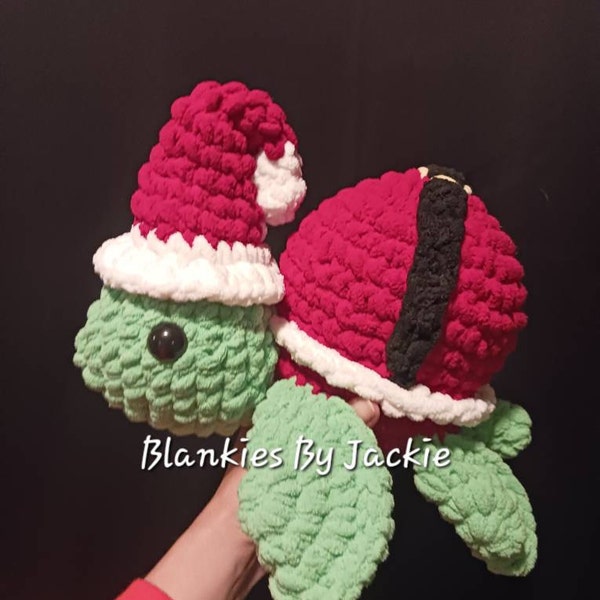 Santa Christmas Turtle Pattern Crochet PDF Download Beginner Friendly ...