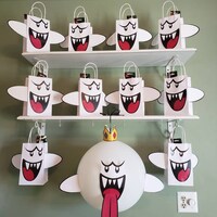 Printable Mario-inspired Ghost Balloons PDF/PNG, Mario Party Decor, DIY ...