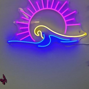 Tarot Card Neon Sign, Tarot Card Reader, Psychic Tarot Moon Stars Neon ...