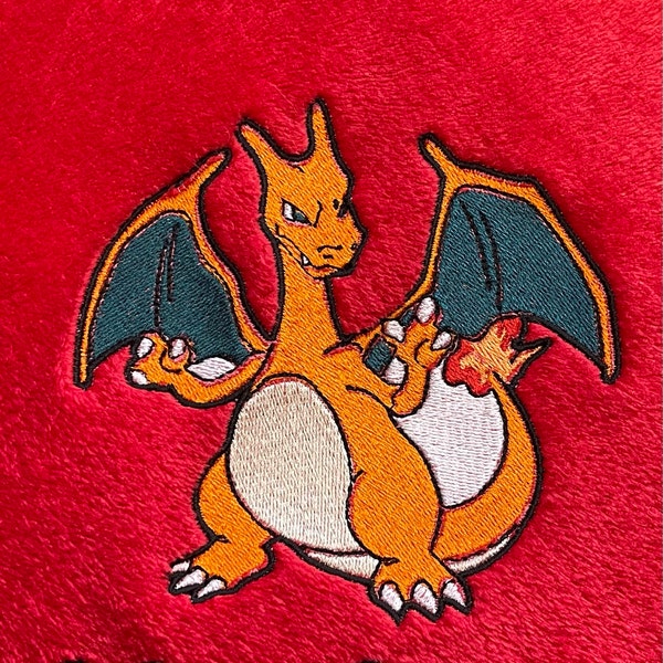 EMBROIDERY DESIGN Pokemon Charizard, Pokemon Charizard Embroidery ...
