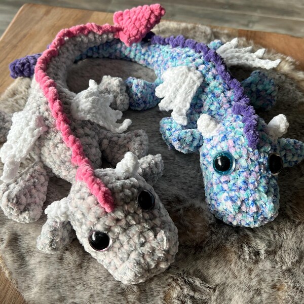 Dragon Crochet Pattern, Pdf Download English and German, Linus the ...