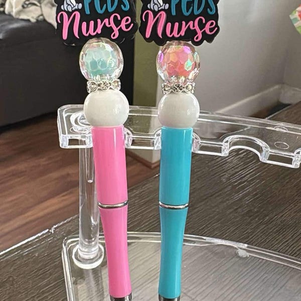 Custom Beaded Nurse Pen, Gifts for Nurses, Bling Pen, Rhinestone Pen ...