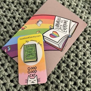 Support Public Libraries Enamel Pin Librarian - Etsy