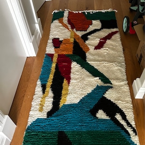 Green Runner Rugs-custom Runner Rug-handwoven Runner Rug-berber Green ...