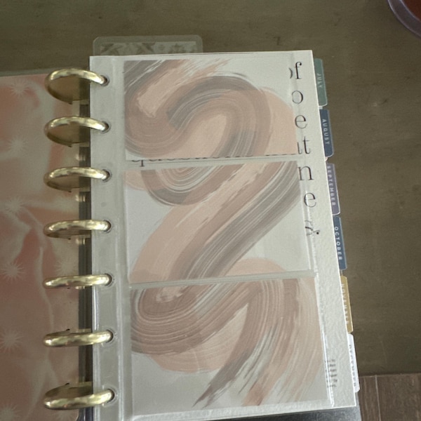 Parchment Minimalist Planner Dashboard || Custom Planner Inserts Cover ...