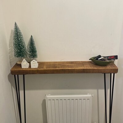 Rustic Radiator Shelf: Solid Wood / Handmade / Hallway Table - Etsy