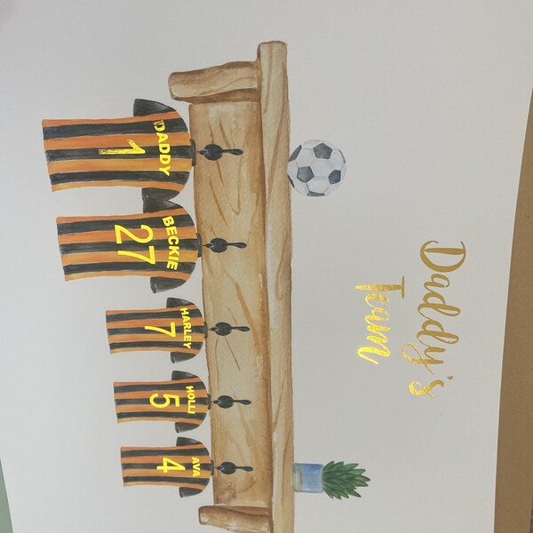 Fathers Day Football Gift - Fathers Day Print - Football Print - Daddy ...