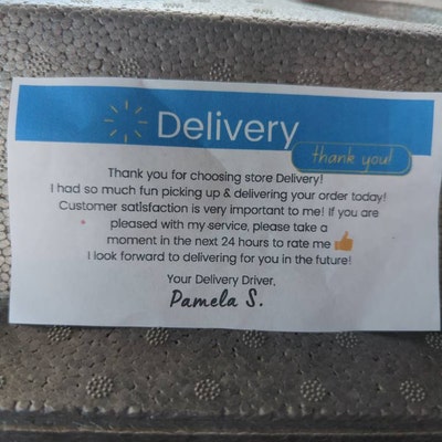 Thank You Card, Delivery Driver, Spark, Food Delivery, Grocery Shopper ...