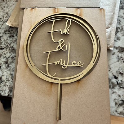Couple Names Wedding Cake Topper . Custom Cake Toppers for - Etsy