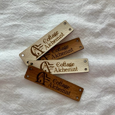 Custom Brown and Silver Tags for Handmade Items Size 2.5x1 - Etsy