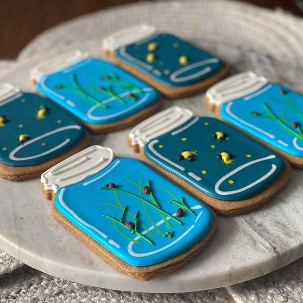 Mason Jar With Flowers and Leaf Set of 4 Cookie Cutter and Fondant ...