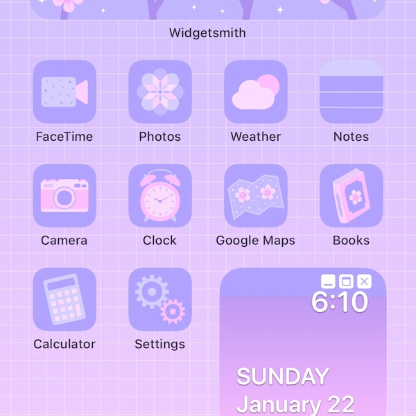 Cherry Blossom App Icons, Cute App Icon Pack, Sakura App Icons Widgets ...