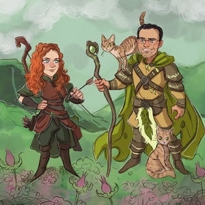 Chibi Cute Dnd Cartoon Custom Character Digital File Dnd | Etsy