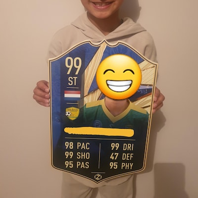 Personalized FIFA Ultimate Team FUT Card Football Soccer Fan Customized ...