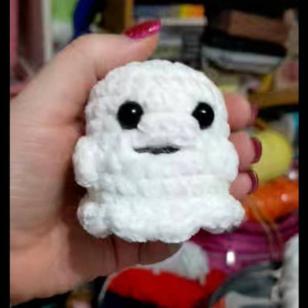 CROCHET PATTERN - Ghost Stress Ball | No Sew | Amigurumi Crochet ...