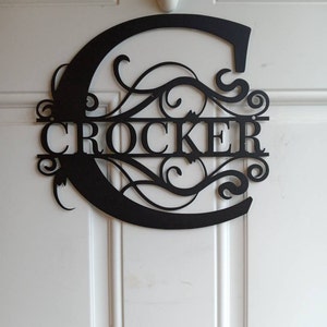 Custom Metal Signs Monogram Wall Decor Metal Wall Art - Etsy Canada