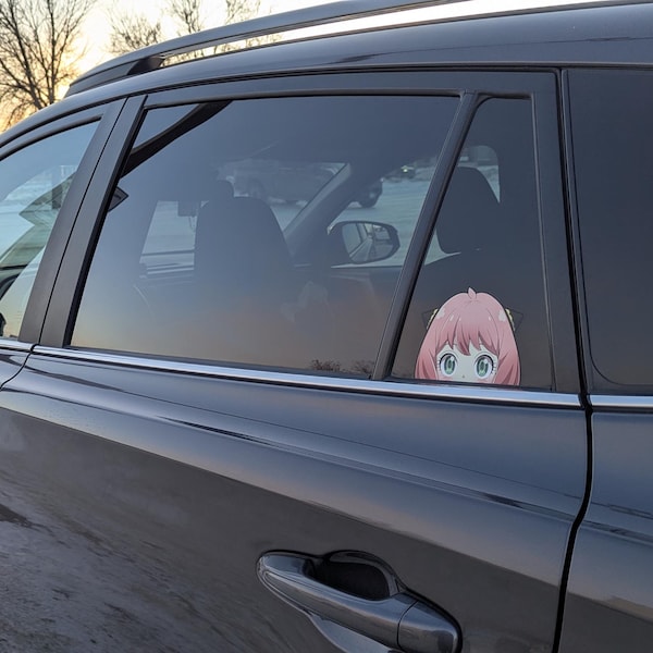 Anime Mascots Peeker Sticker | Anime Peeking Decal - Etsy