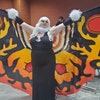 Fire Flames Hand Painted Silk Skirt. Belly Dance Costume, Made to Order ...