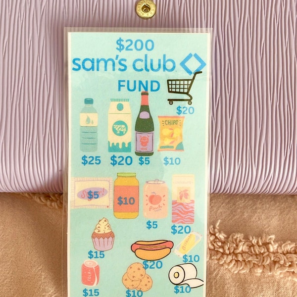 Sam’s Club Savings Challenge Grocery Fund Sams Membership Budget ...