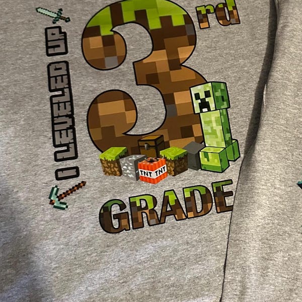 Minecraft Birthday Shirt - Custom Request - Etsy
