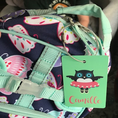 Personalized Diaper Bag Tag FREE SHIPPING, Luggage Tag, Owl, Owl Gift ...