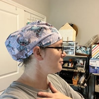 Sewing PATTERN Greys Anatomy-inspired Euro Style Surgical Scrub Cap Hat DIY Easy Sew Digital ...