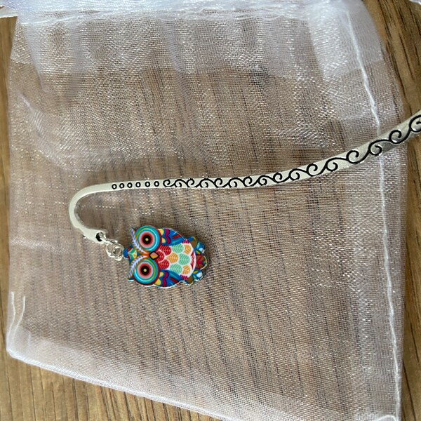 Enamel Owl Bookmark, Book Lover Gift - Etsy