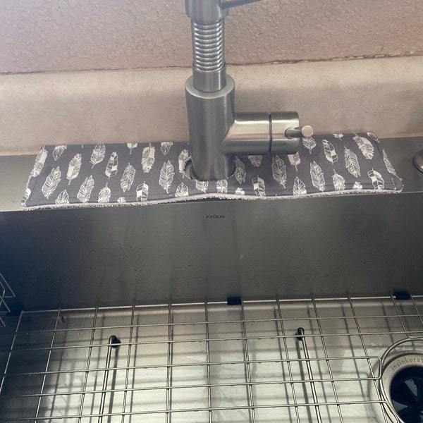 Faucet Splash Catcher / Faucet Drip Catcher / Kitchen Sink Splash ...