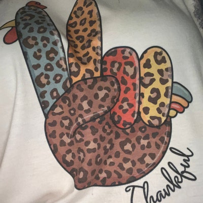 2 Style Peace Sign Turkey PNG File, Thanksgiving Sublimation File ...